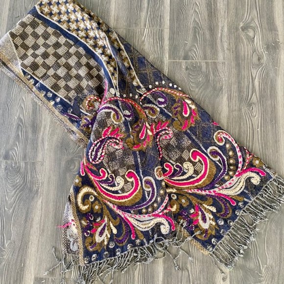 Jackets & Coats | New Peruvian Fabric Shawl Pashmina | Poshmark